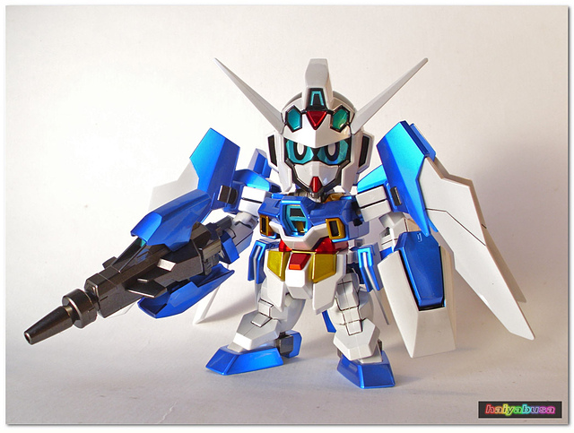 SD Gundam AGE-2 Normal, Double Bullet painted build by Haiyabusa