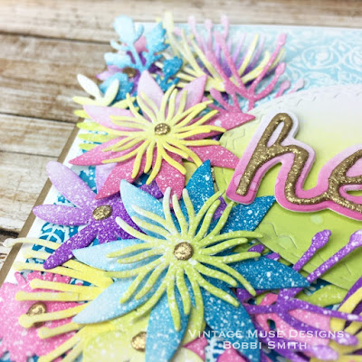 Vintage Muse: Hello Summer Blooms Card w/Ranger Ink...