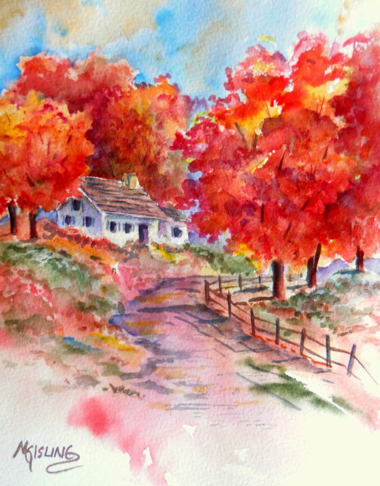 Martha Kisling Art With Heart : AUTUMN WALK and Colorado Fall