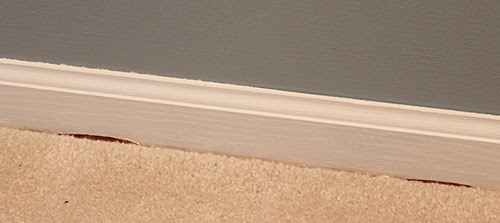 How To Paint A Baseboard With or Without Carpeting - The Red Painted ...