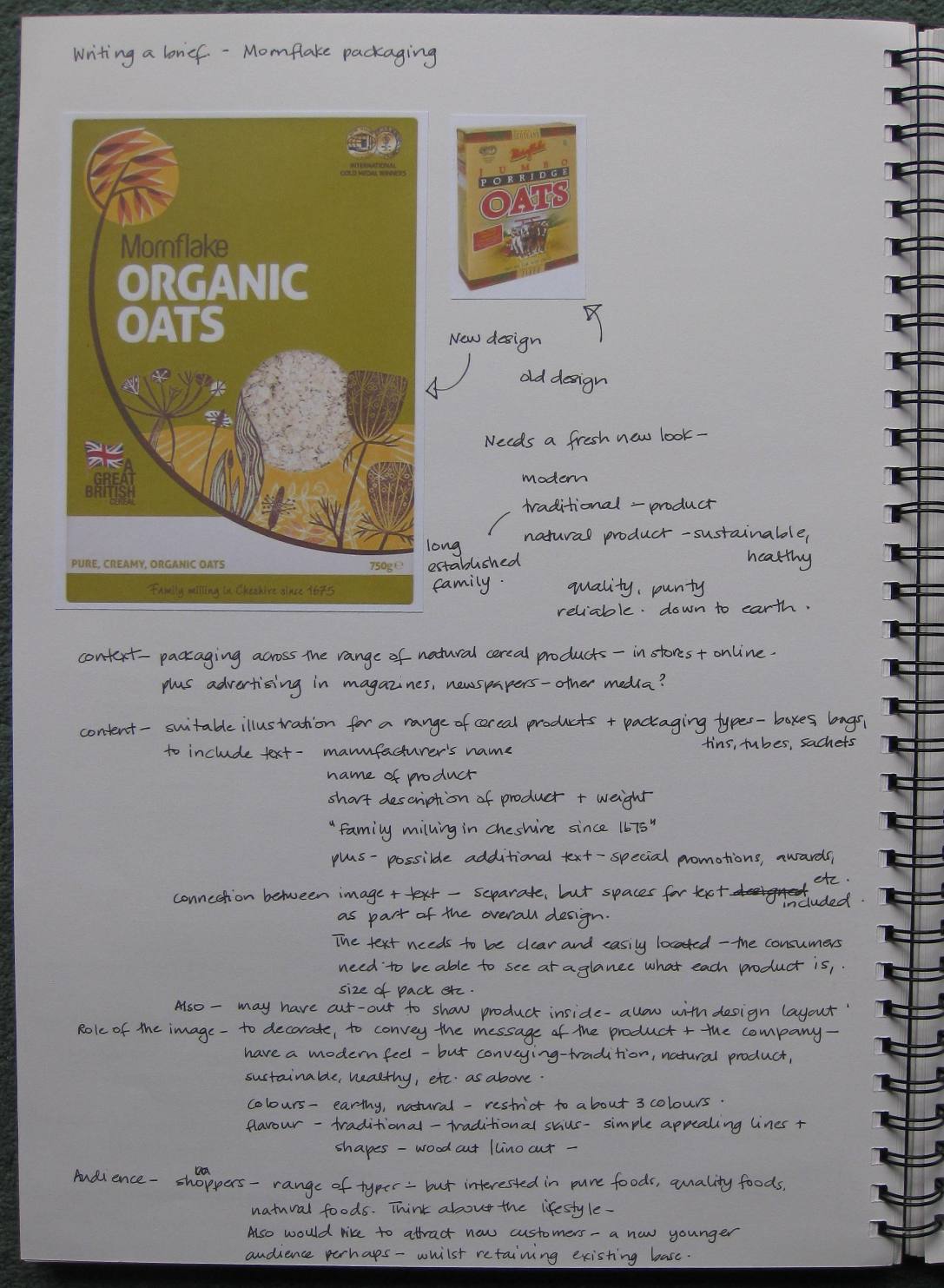 illustration learning log: Part 2: Ideas - the brief - writing a brief