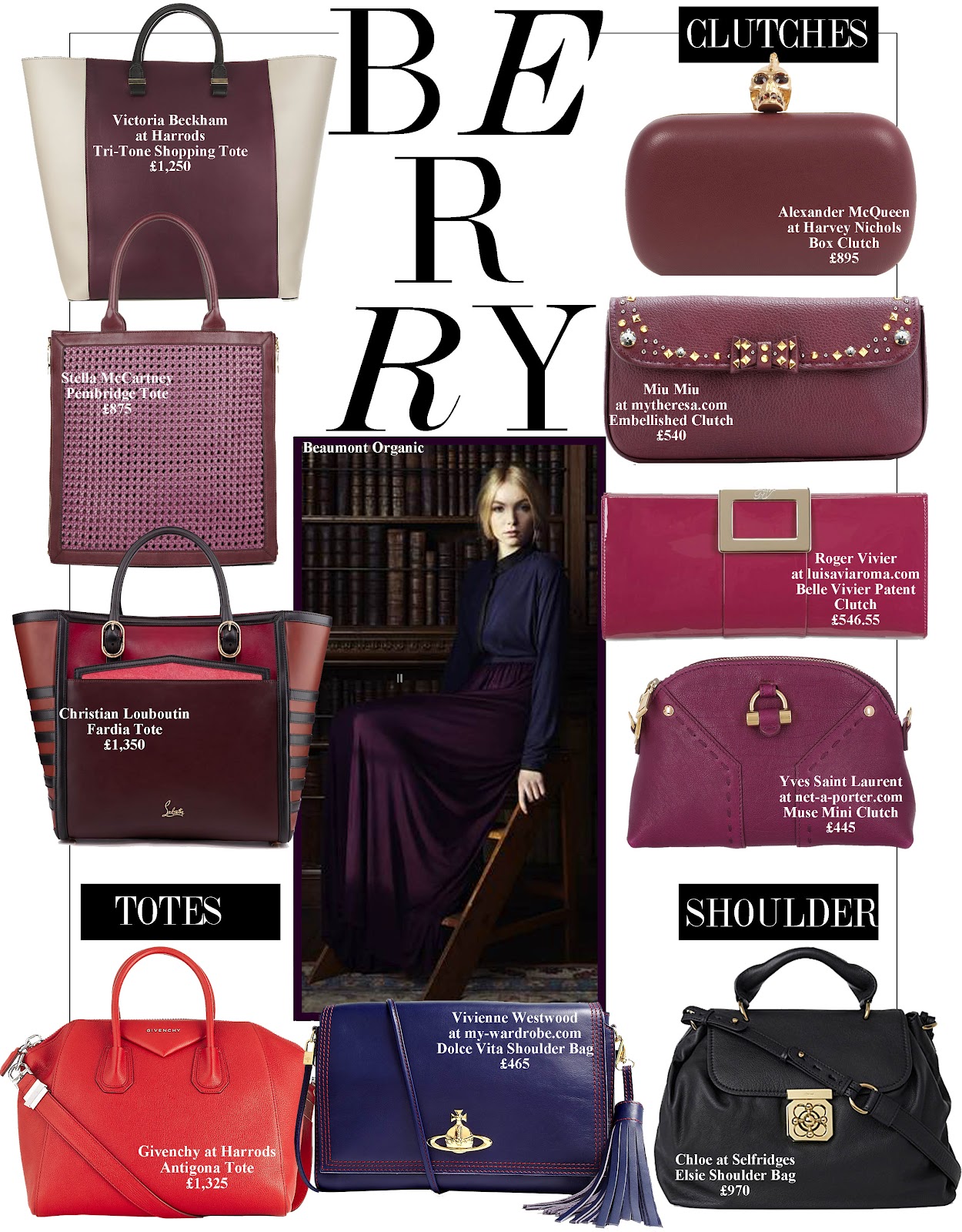 AW12 Trend - Very Berry Bags - by Sarah-Hayley Owen