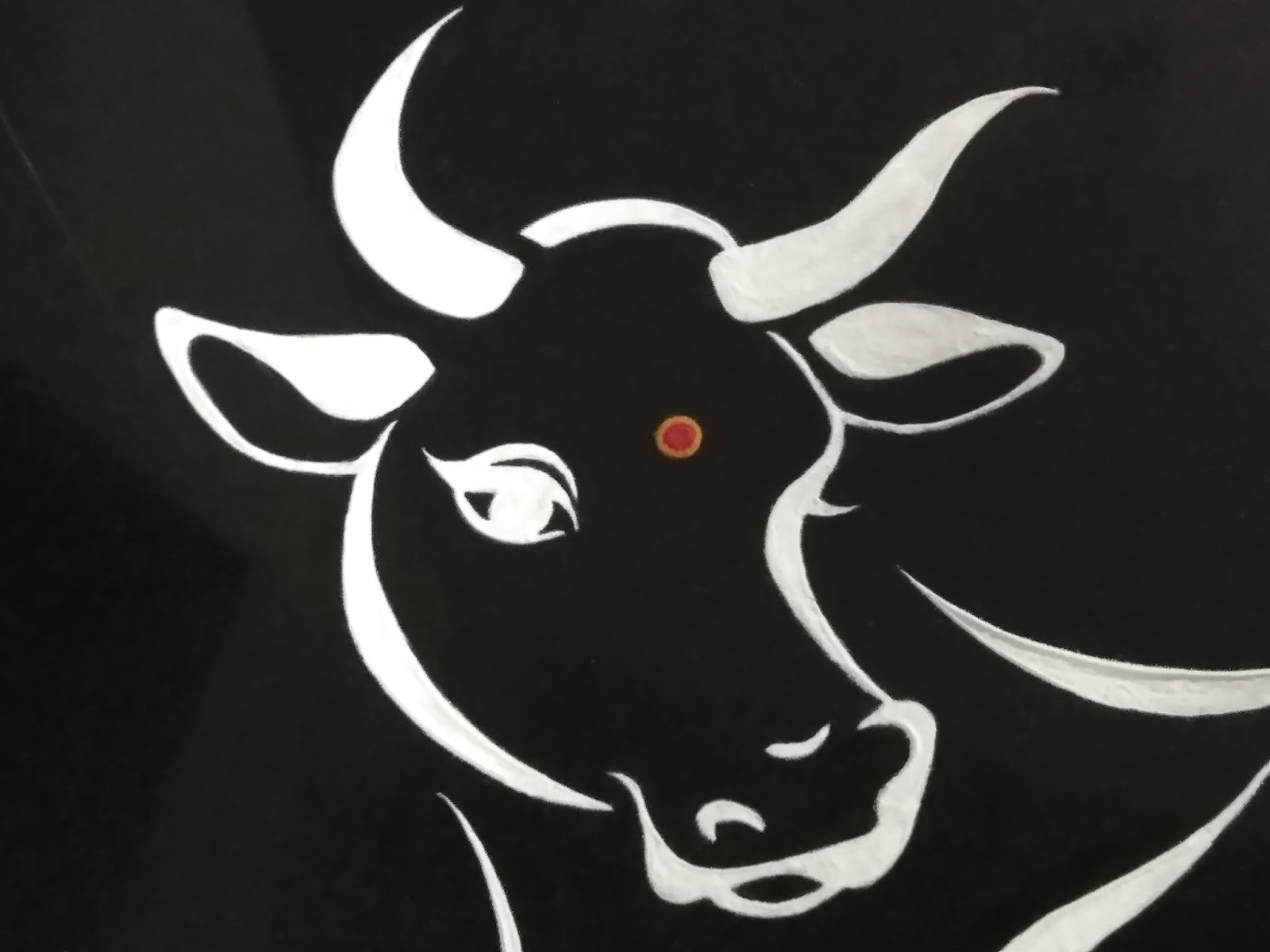 Rangoli / Kolams: 2018- Pongal- Cow