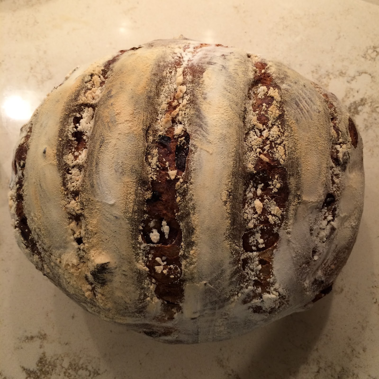 Longan Walnut Artisan Bread Made in Dutch Oven (桂圓核桃麵包）