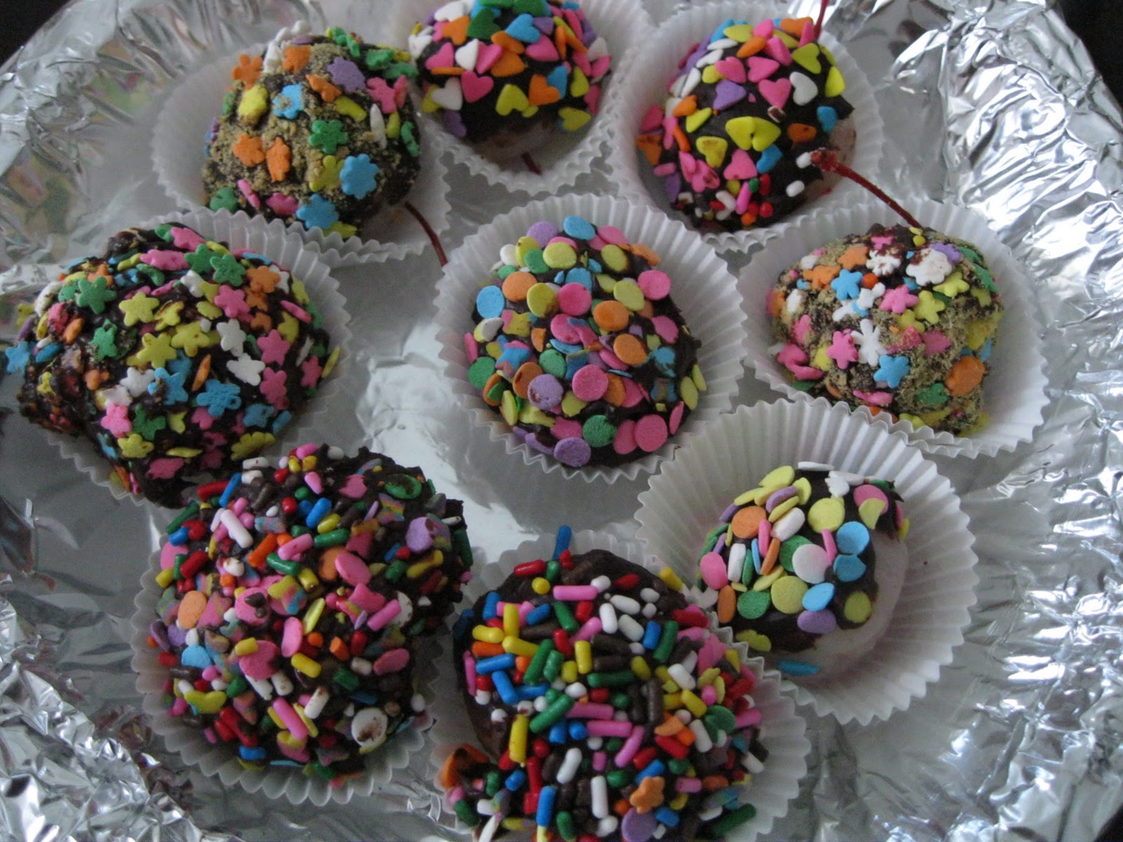 Chocolate Stained Kitchen: Chocolate Covered Lychees