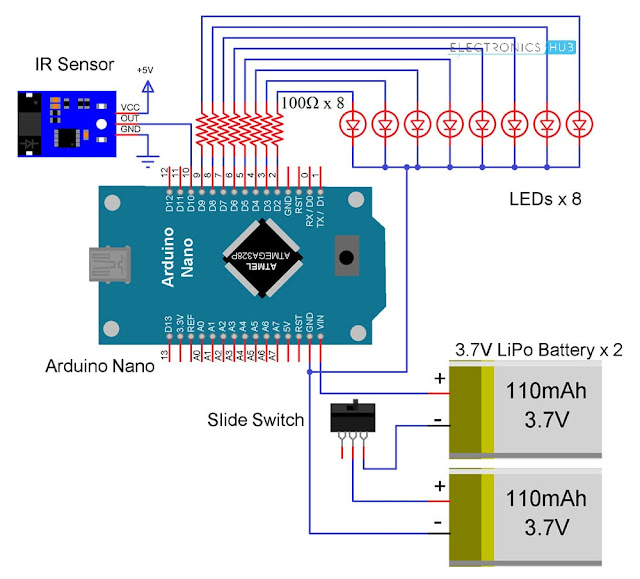 propeller Display using arduino circuit diagram - SkyDoctorBD