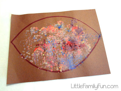 Little Family Fun: Football Painting