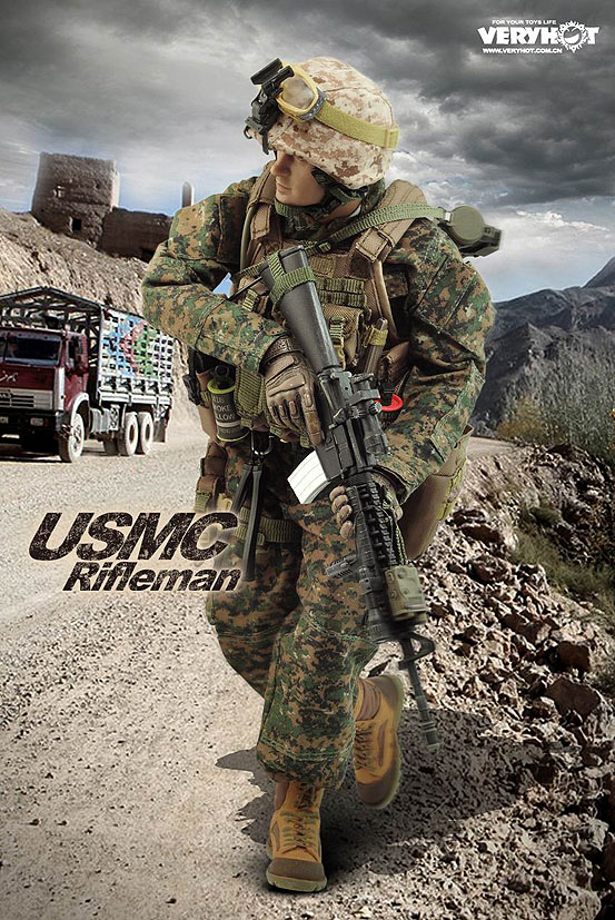 toyhaven: VeryHot: 1/6 scale USMC Rifleman Outfit set for 12-inch ...