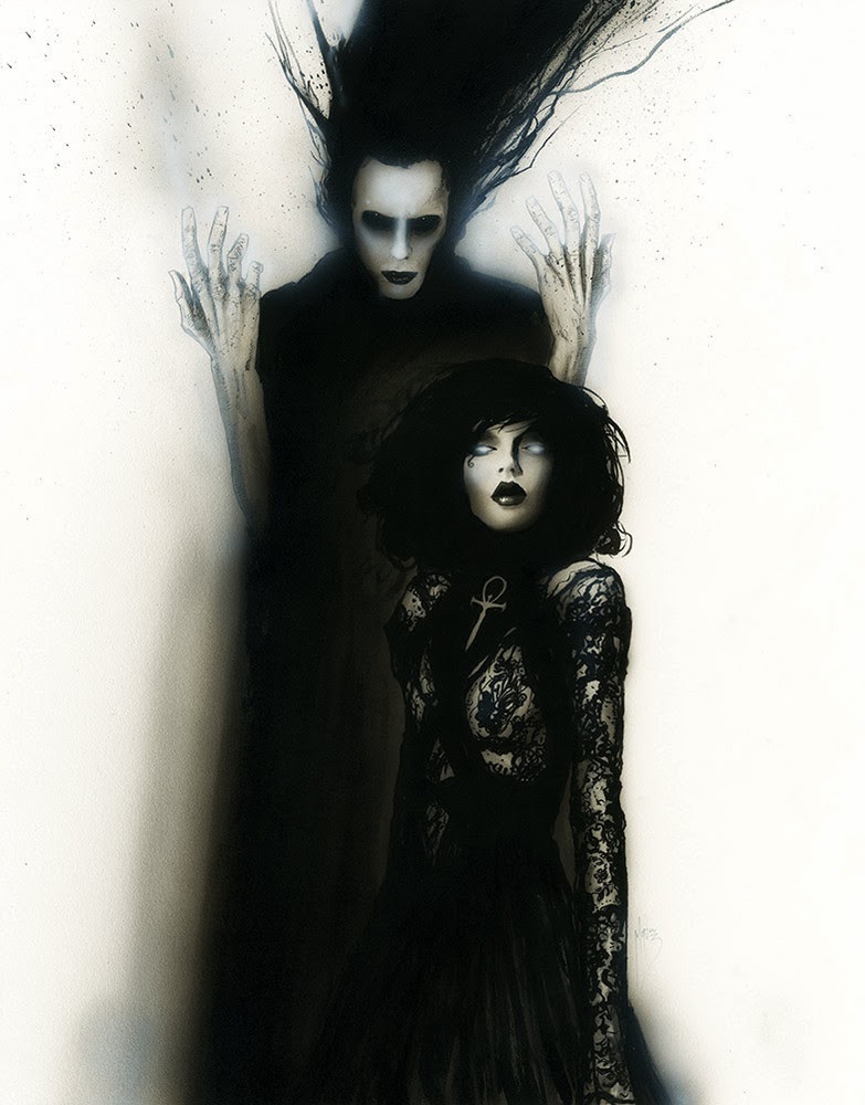 "Sandman and Death" Print by Menton3