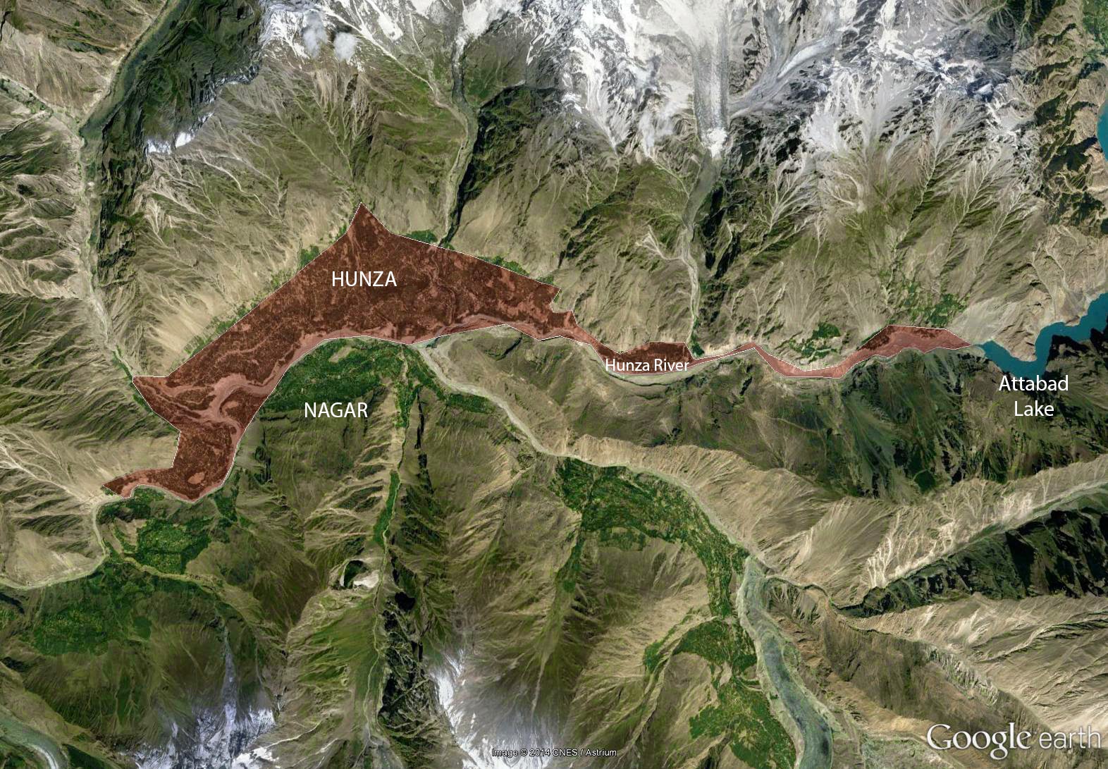 Hunza Valley Map