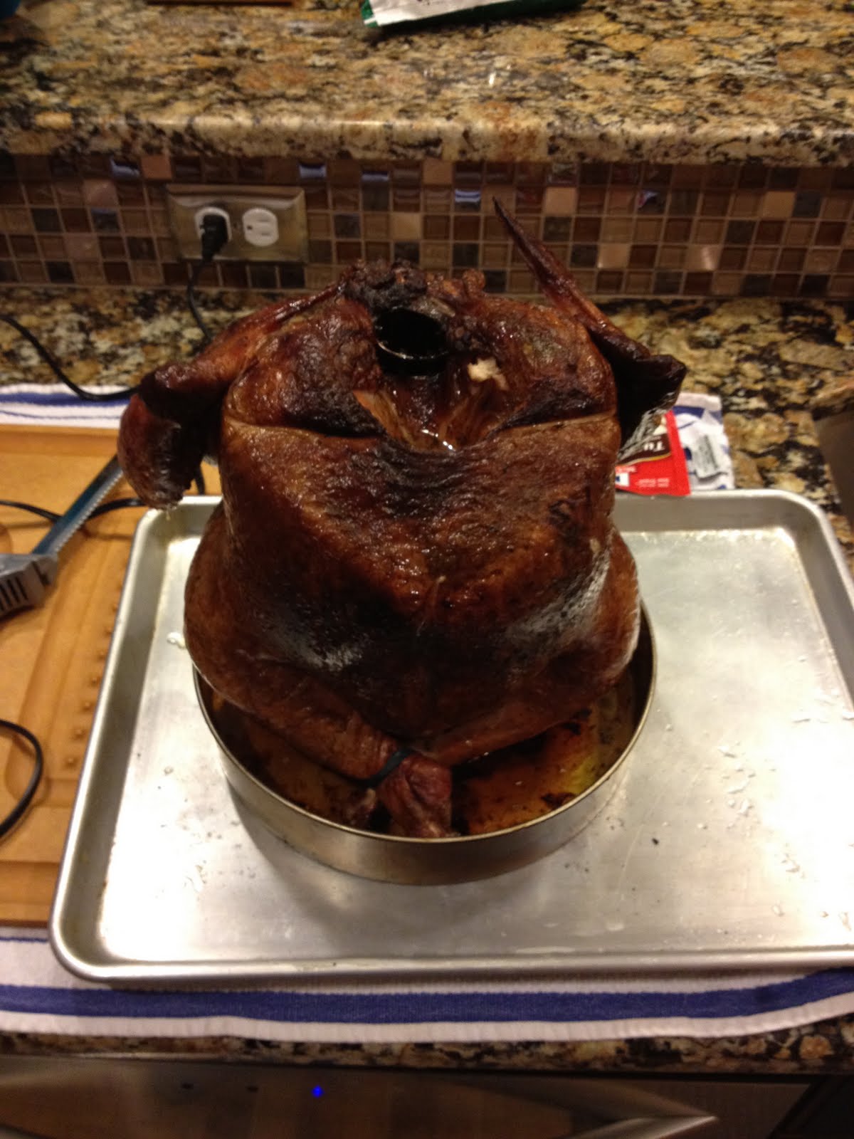 Big Green Eggventure: Vertical Roasted Turkey on the Big Green Egg