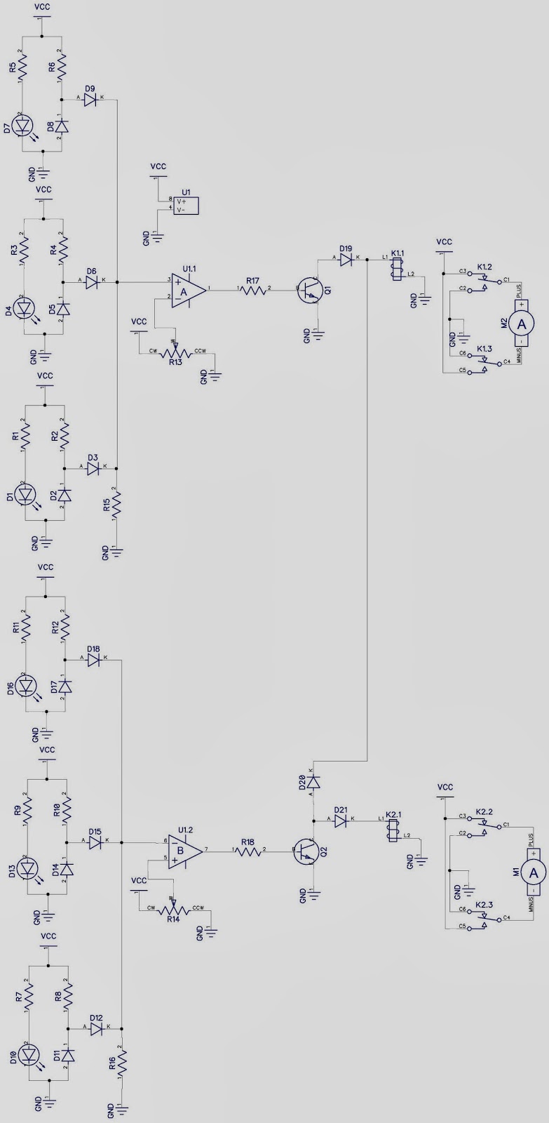 ZRF electronics: Membuat robot Line Follower analog sensor paralel