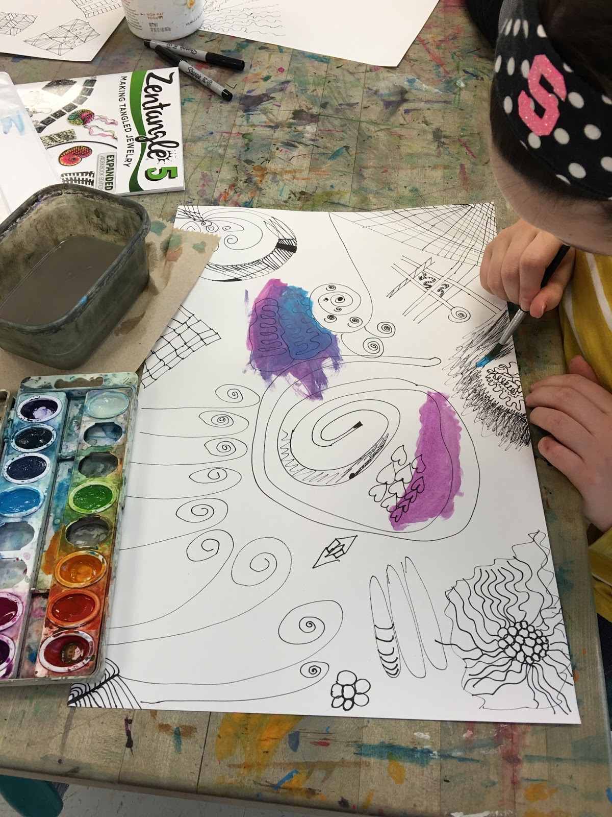 Art Room Blog: 4th Grade Collaborative Bird Project...