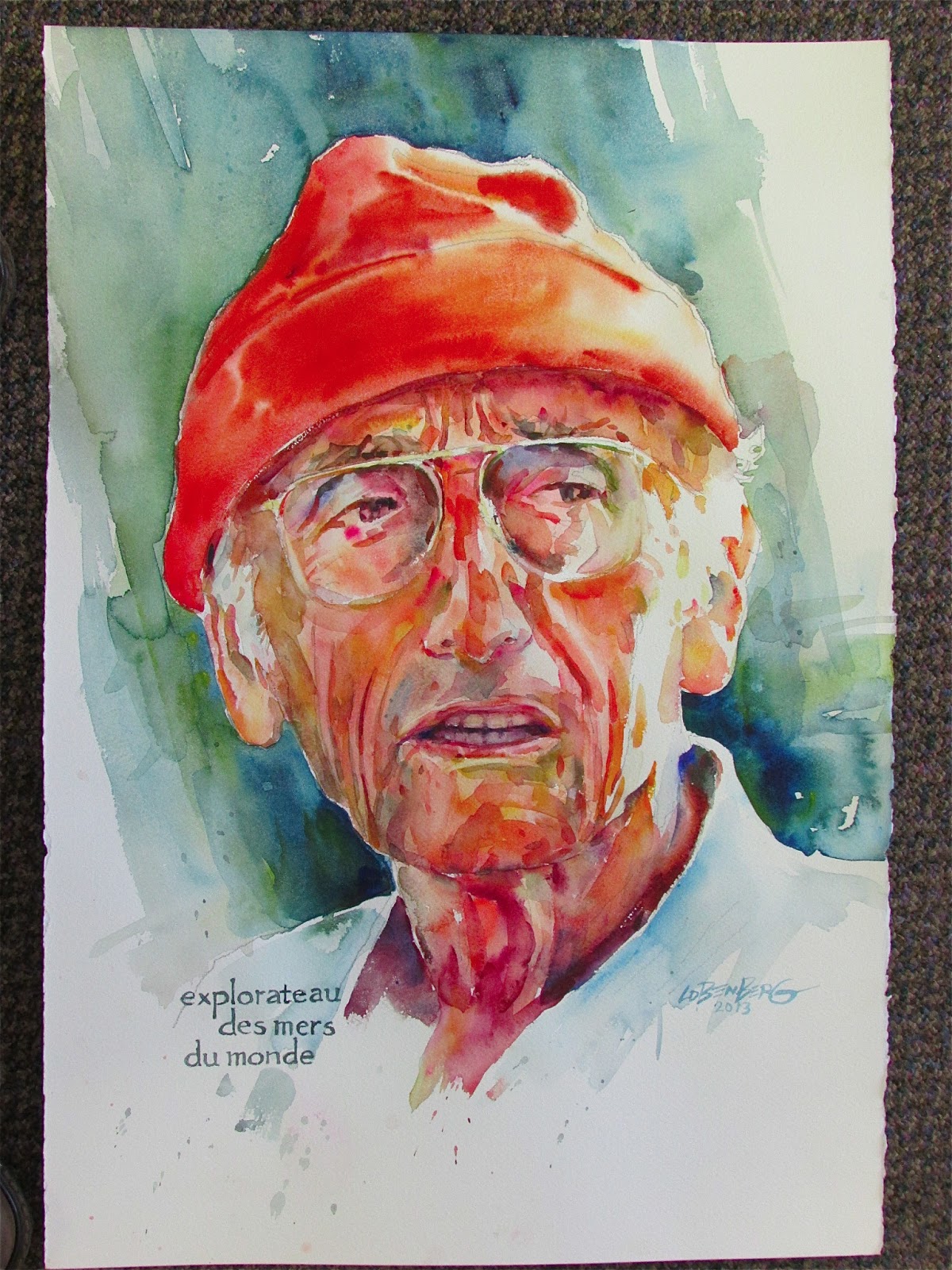 David Lobenberg: Portrait of the late great French oceanographer ...