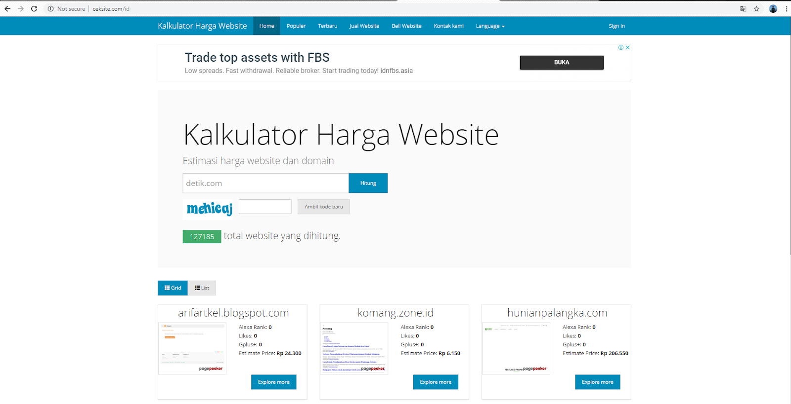 Cara Menghitung Harga Jual Website Atau Blog Kita