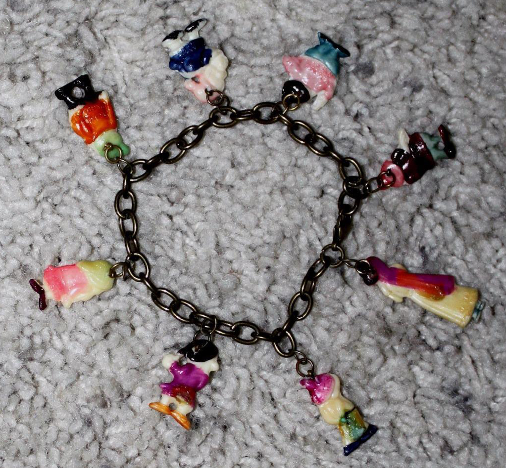 Filmic Light - Snow White Archive: 1938 Celluloid Snow White Charm Bracelet