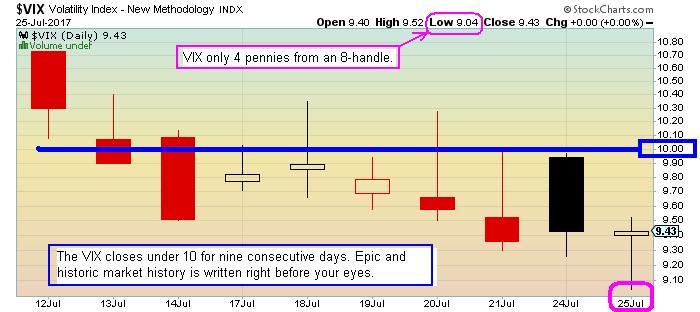 The Keystone Speculator™: VIX Volatility Daily Chart; Epic Lows ...