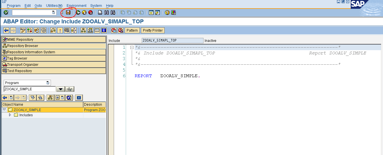 SAP TECH: Basic OO-ALV Report ( SE80 )