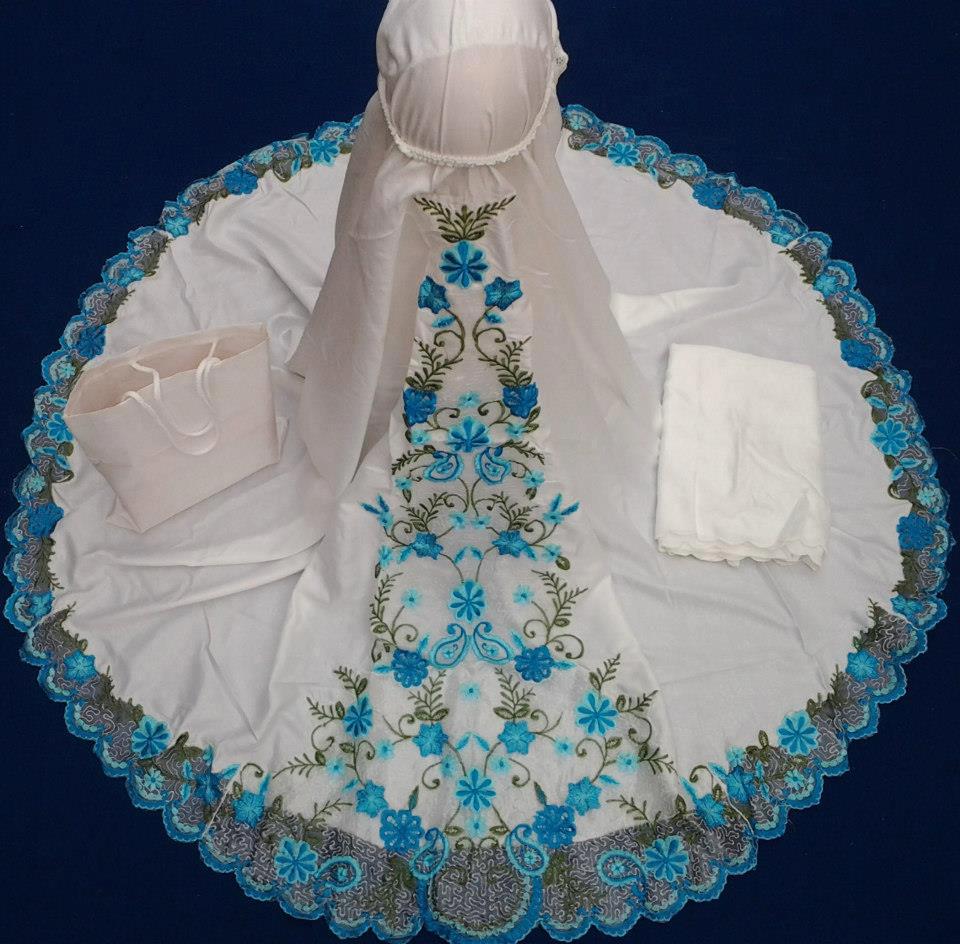 Mukena Bordir Audrasya: MUKENA BORDIR MANIS MATA DEWA SEMI SUTRA