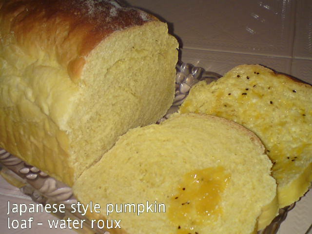 Cooking Pleasure: Japanese Style Pumpkin Loaf [Tangzhong/Water Roux Method]