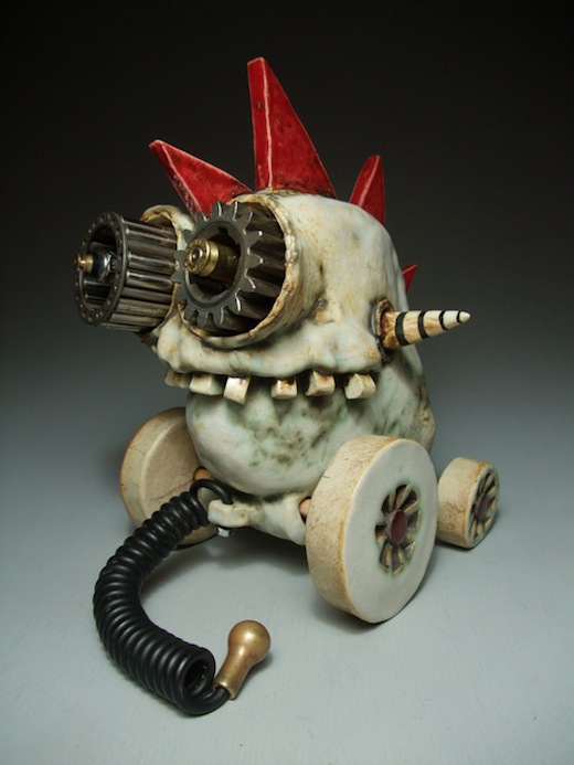 James DeRosso's ceramic monsters
