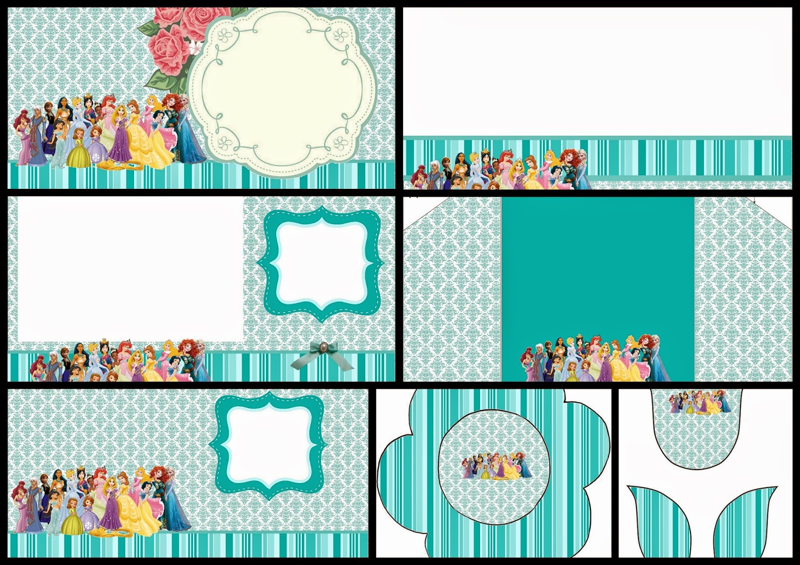 Printable Disney Princess Cards