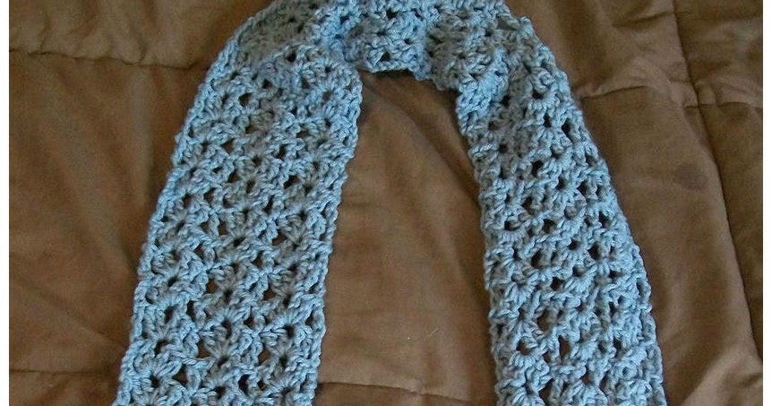 Heather's Crochet Designs: Crochet Video: Easy Crochet Lacy Shell Scarf