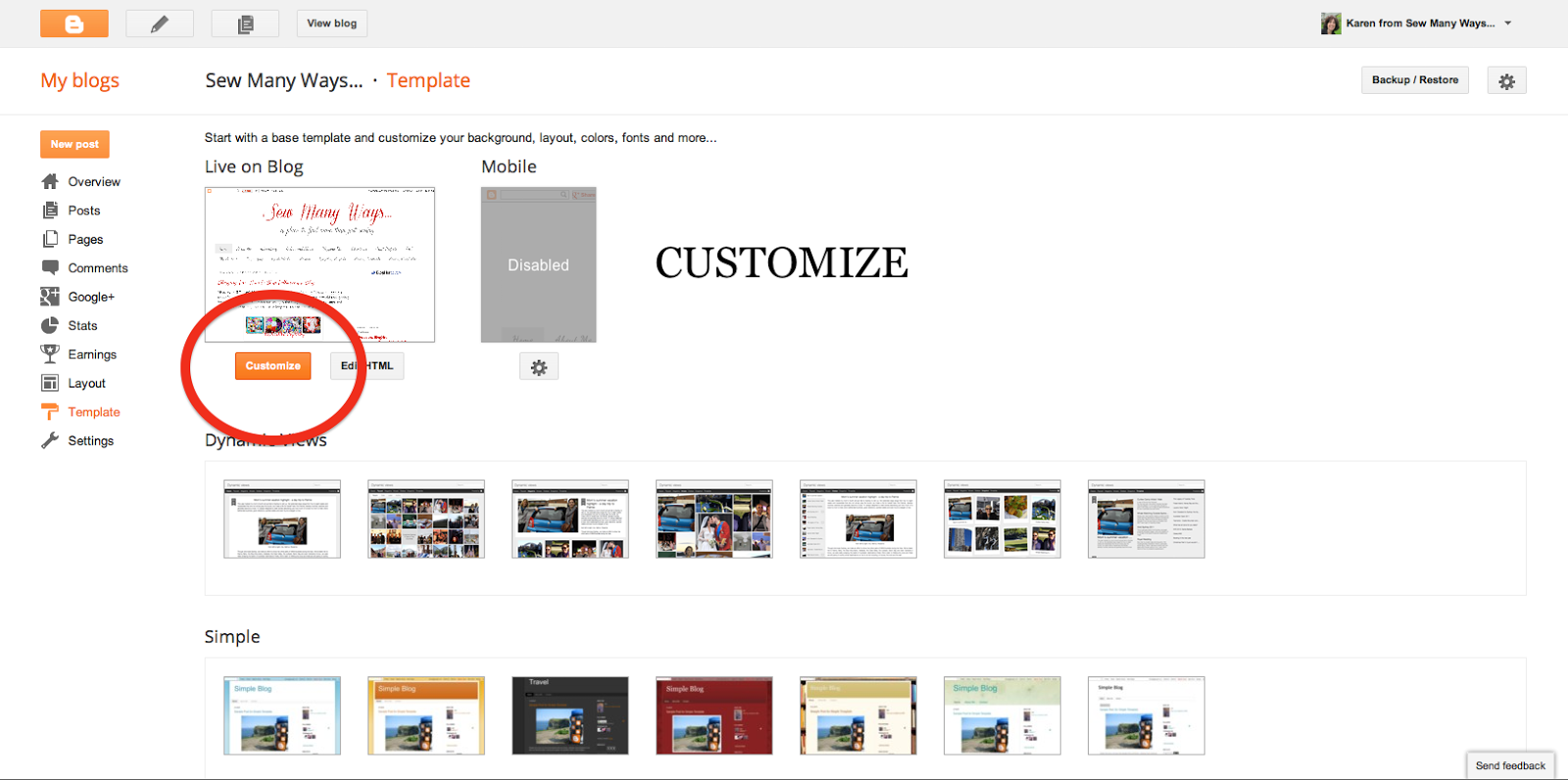 Sew Many Ways...: Blogging Tip...How to Add Pages or Tabs to the Top of ...