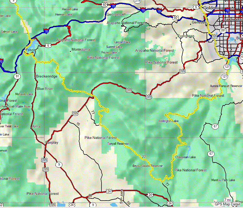 No hosing!: Colorado Trail loop - Overview