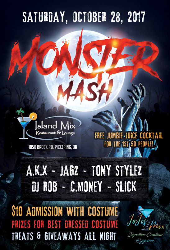 C.A. Confidential: Monster Mash @ Island Mix, Pickering, ON - Sat Oct 28th!