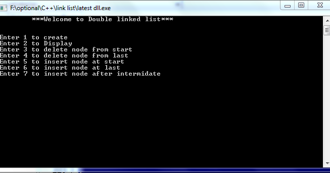 Double linked list in C++ complete concept