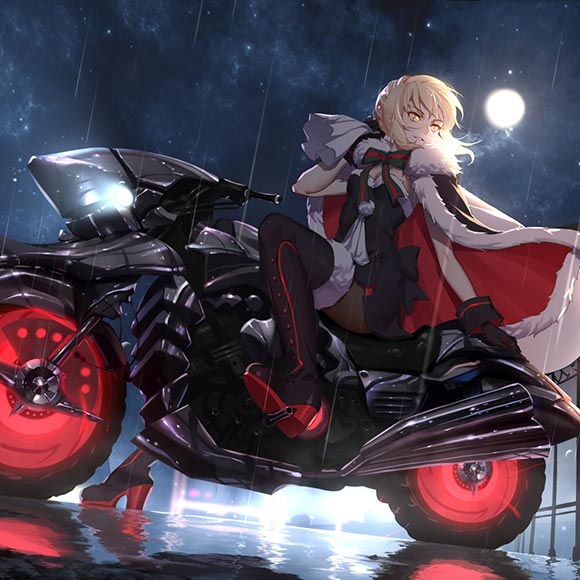 Evil Santa (Saber) Alter Wallpaper Engine
