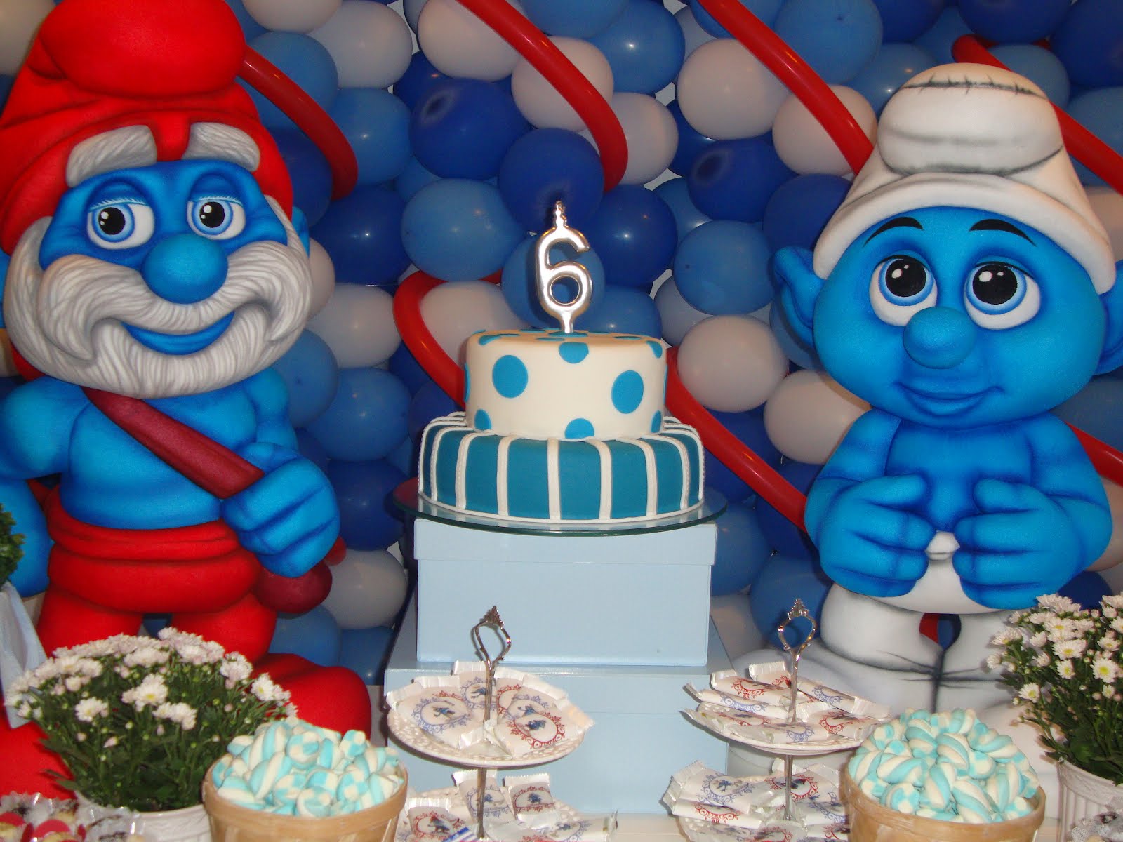 Adriana Valadares: Festa Smurfs