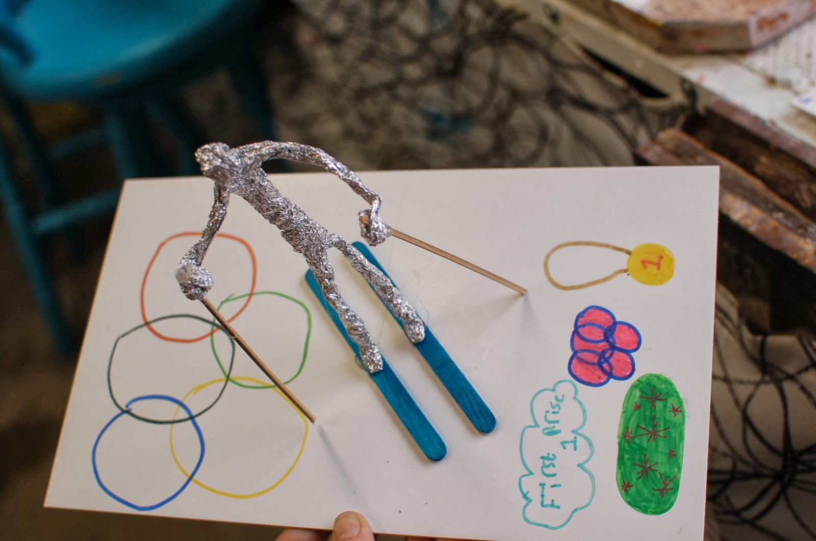 Sunnyside Art House: Winter Olympics Lesson - Part One (Tin Foil Trophies)