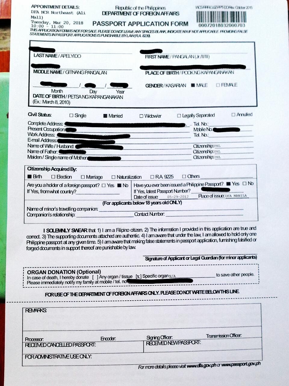 Tips on How I got my Online Appointment at DFA for my passport renewal