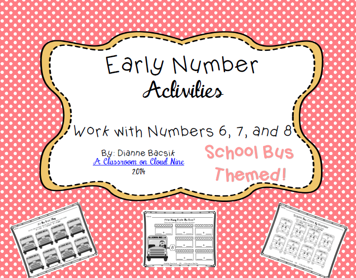 A Classroom On Cloud Nine: It's a Numberpalooza! Early Number Activities