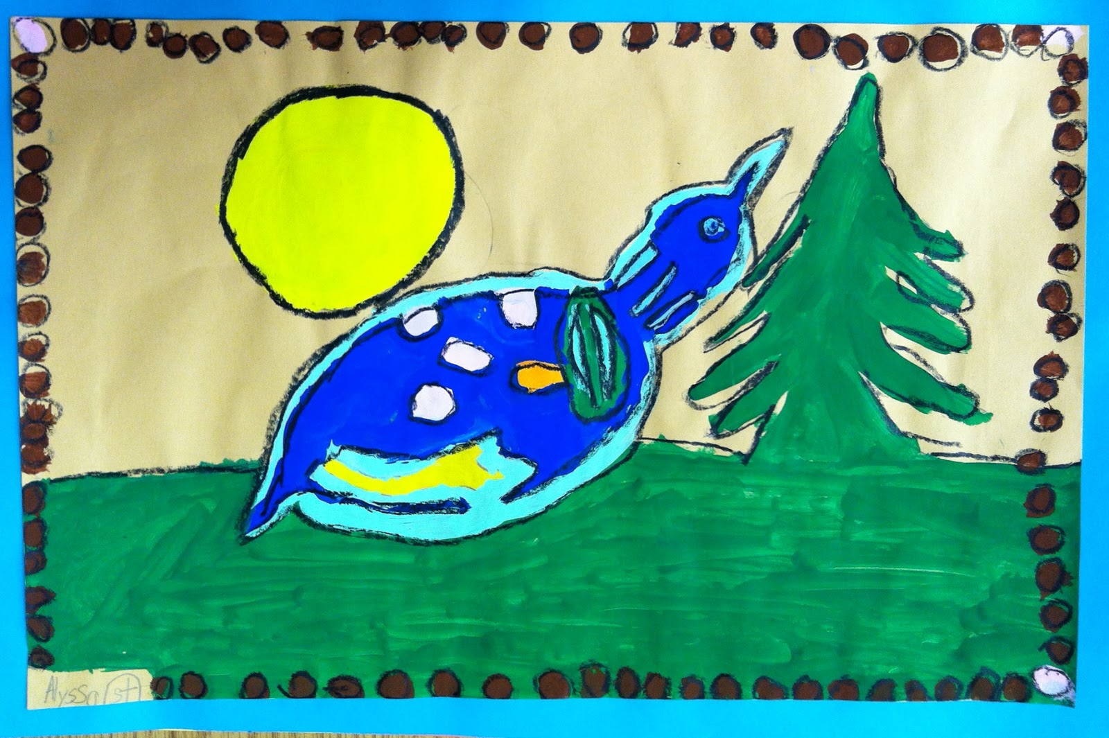 ART with Mrs. A: Norval Morrisseau and 3rd Grade Animal Paintings