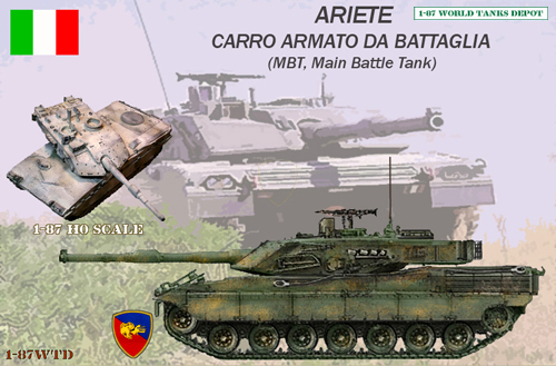 1-87 WORLD TANKS DEPOT (1-87WTD) Online Shop: No-4- Italian C1 ARIETE ...