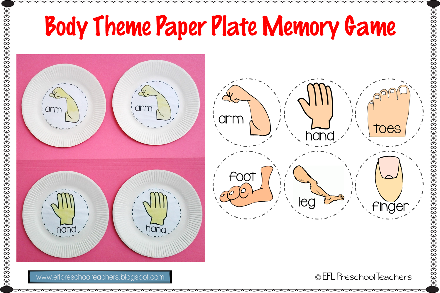 ESL/EFL Preschool Teachers: Body Theme for Preschool English Learners