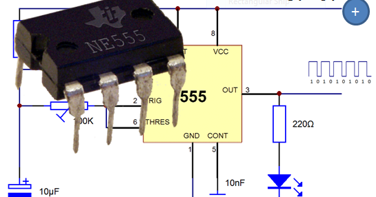 Rangkaian Clock Dengan IC 555 - Niguru Indonesia