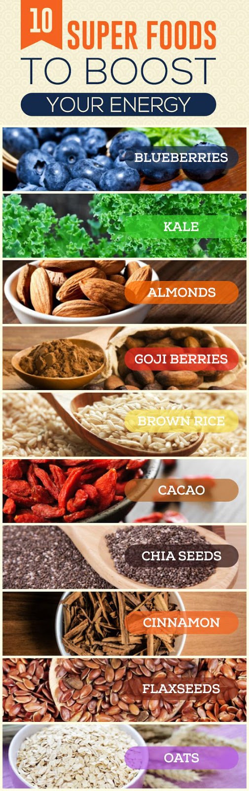 10 Super Foods To Boost Your Energy - Ladies