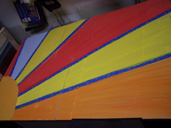 504 Main by Holly Lefevre: Homemade Sunshine (Faux) Pallet Art