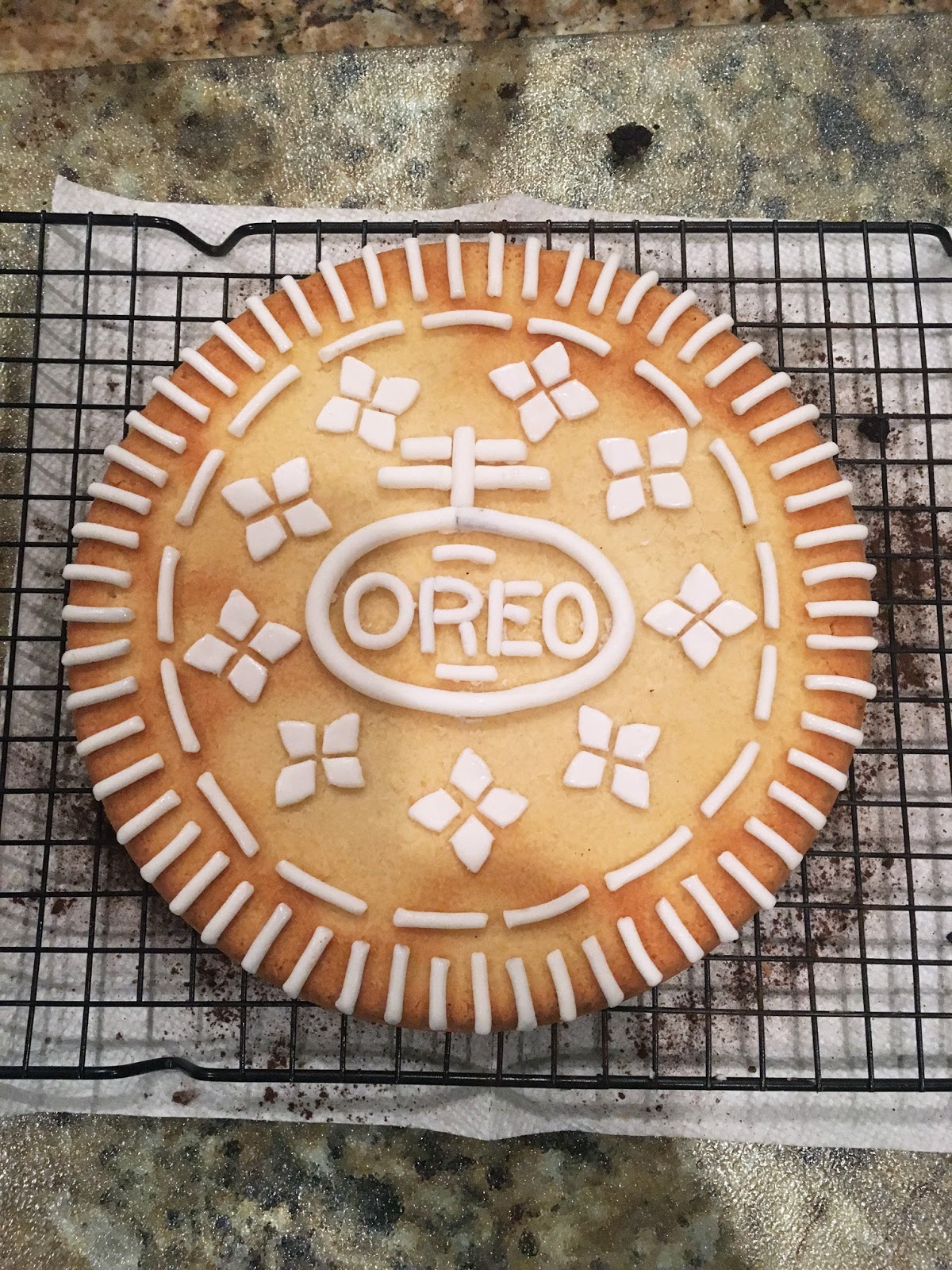 The Bake More: Oreo Quadruple Stuf Cookie Cake