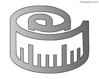 FourPencil: How to draw a Tape Measure for kids - step by step