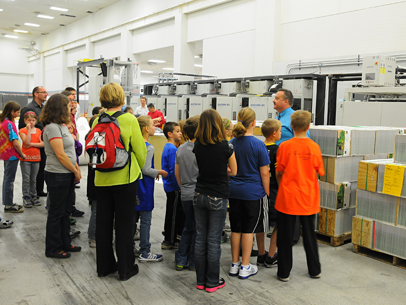 Spectra Now: Amherst Elementary Students Tour Spectra Print