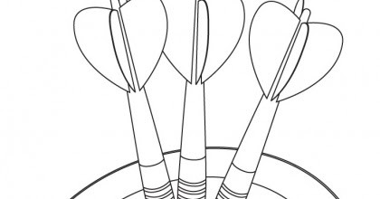 Dart Board Coloring Coloring Pages