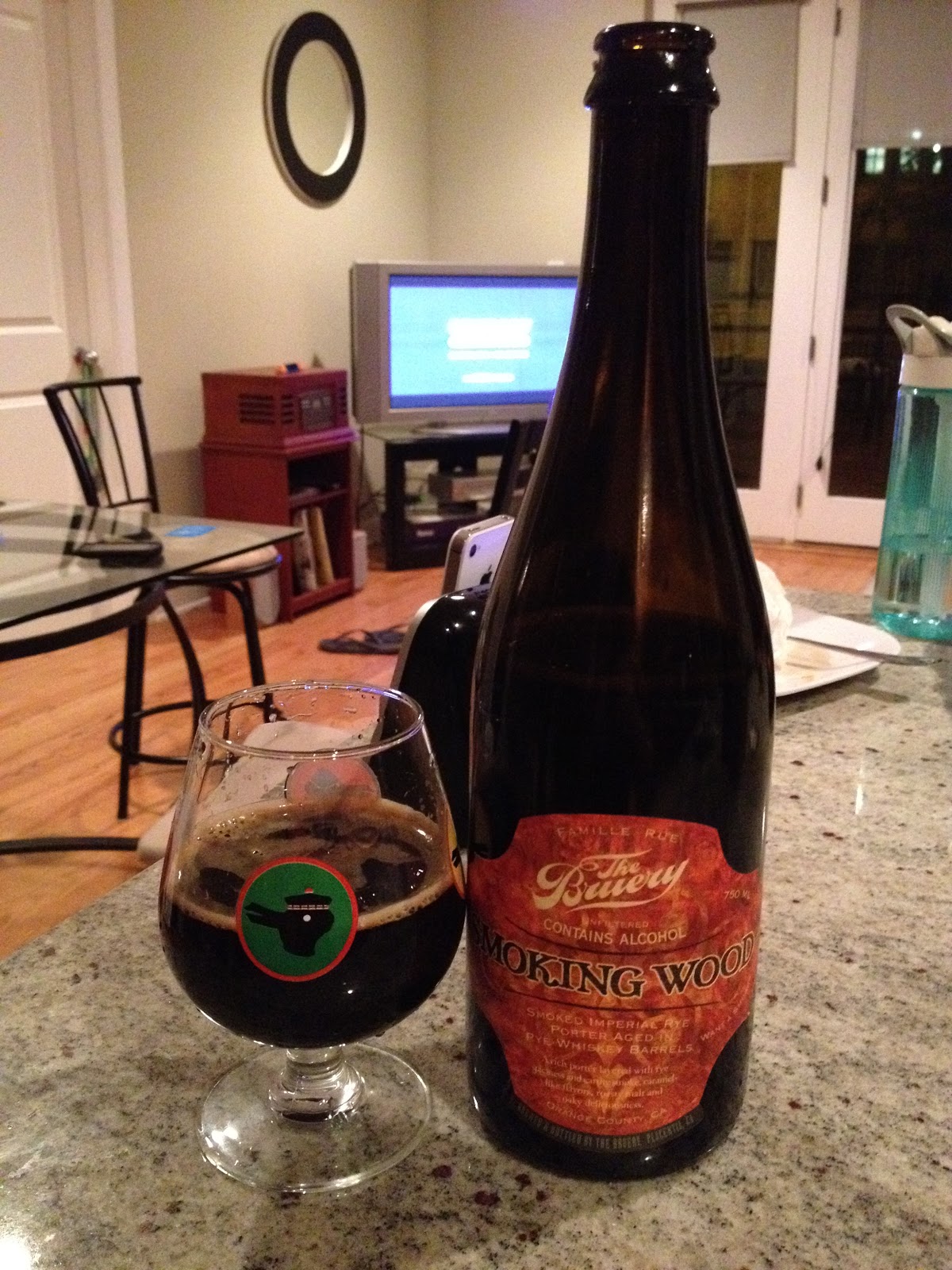 SaBEERmetrics: Beer Review: Smoking Wood (Rye Whiskey Version)