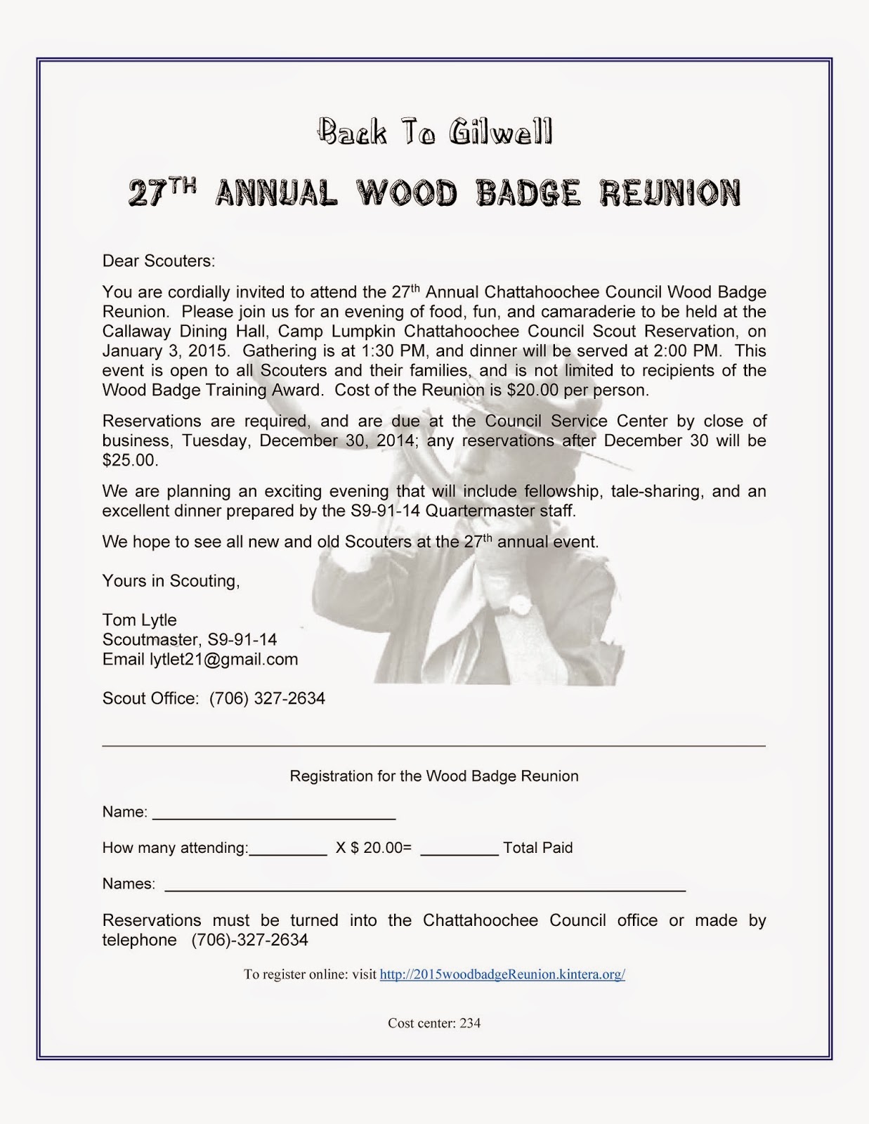 Gilwell e-Gazette, Wood Badge Course S9-91-14