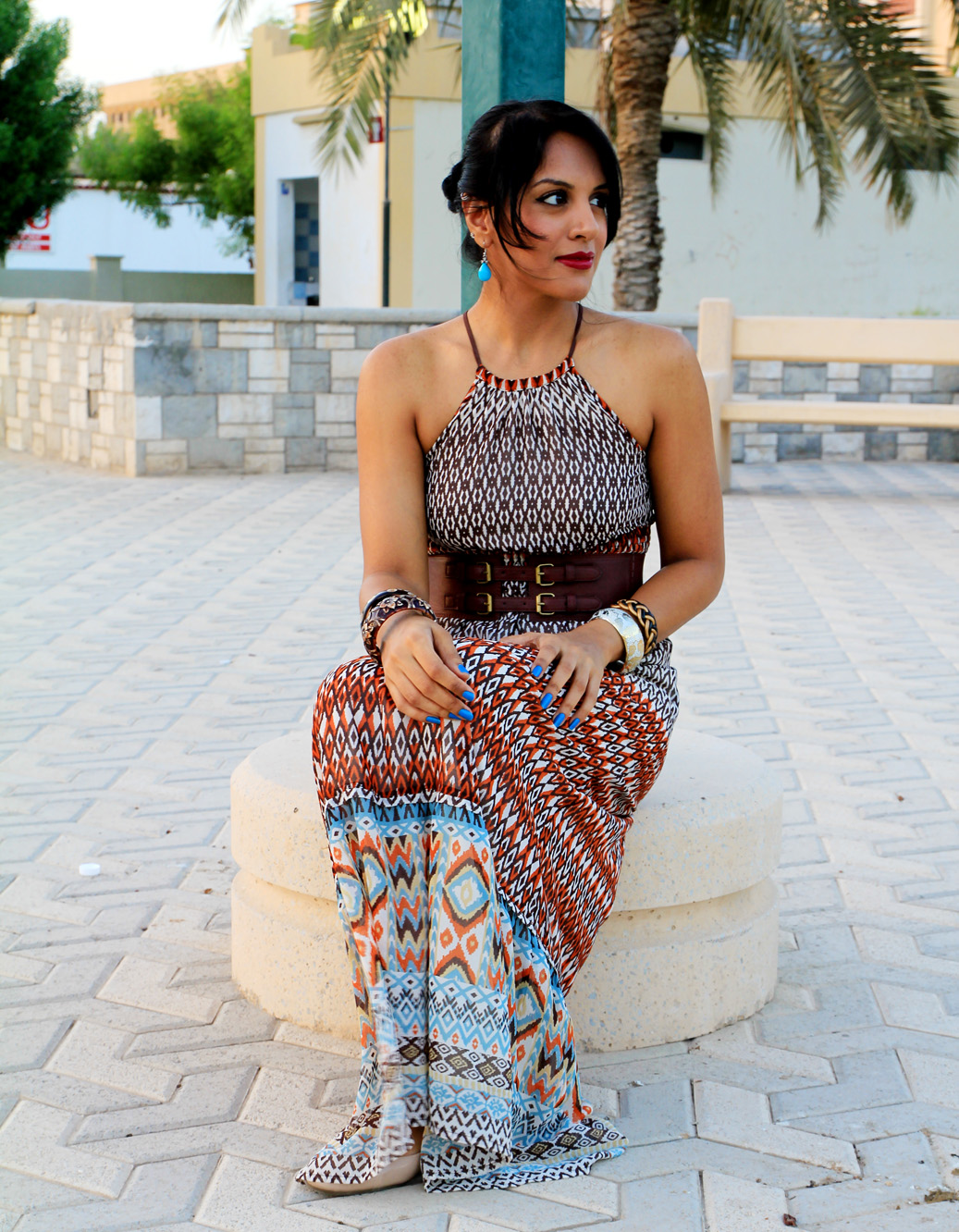 Tribal print maxi dress and a trip around the world. | The Silver Kick ...