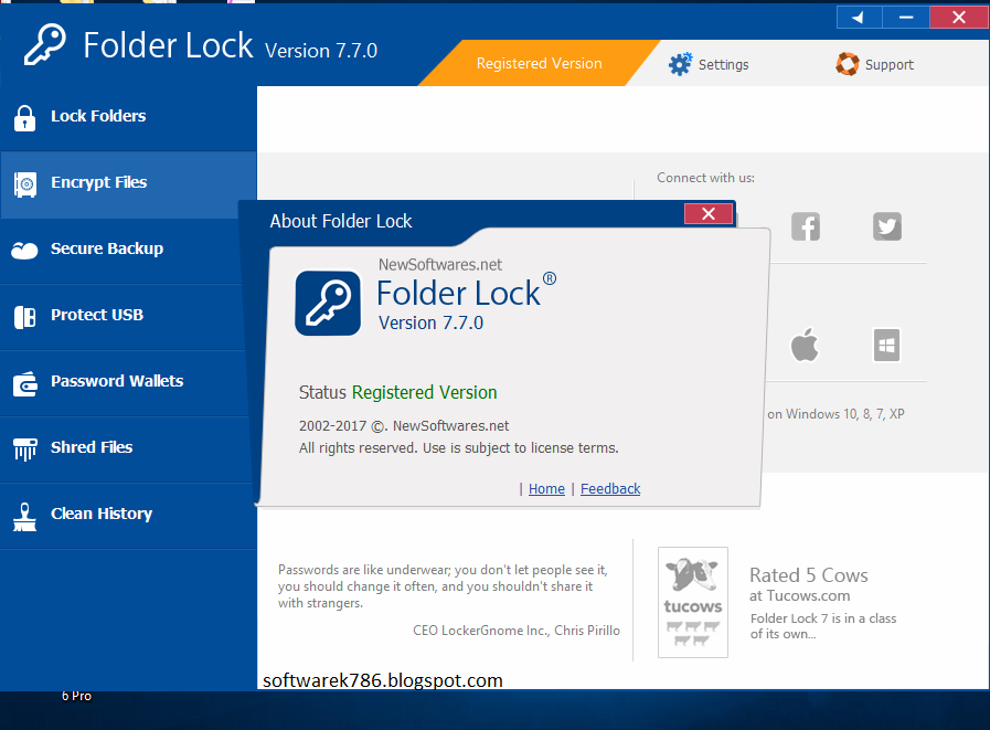 Folder lock 7.0 5 with serial and registration key | tiostanip